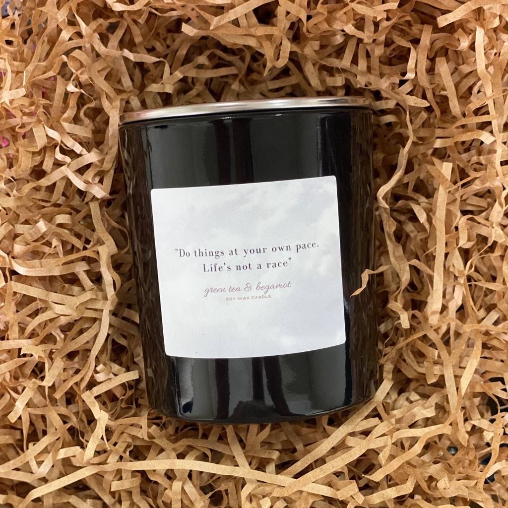 Black Tinted Glass Candle Singkongwhee